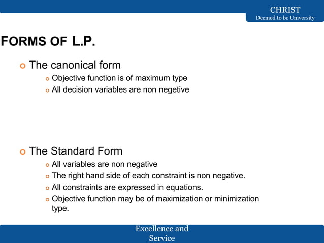 Linear programming-Optimization techniques -Single objective | PPT Linear programming-Optimization techniques -Single objective | PPT