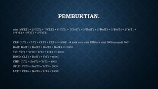 Linear programming (membahas output lips) | PPTX