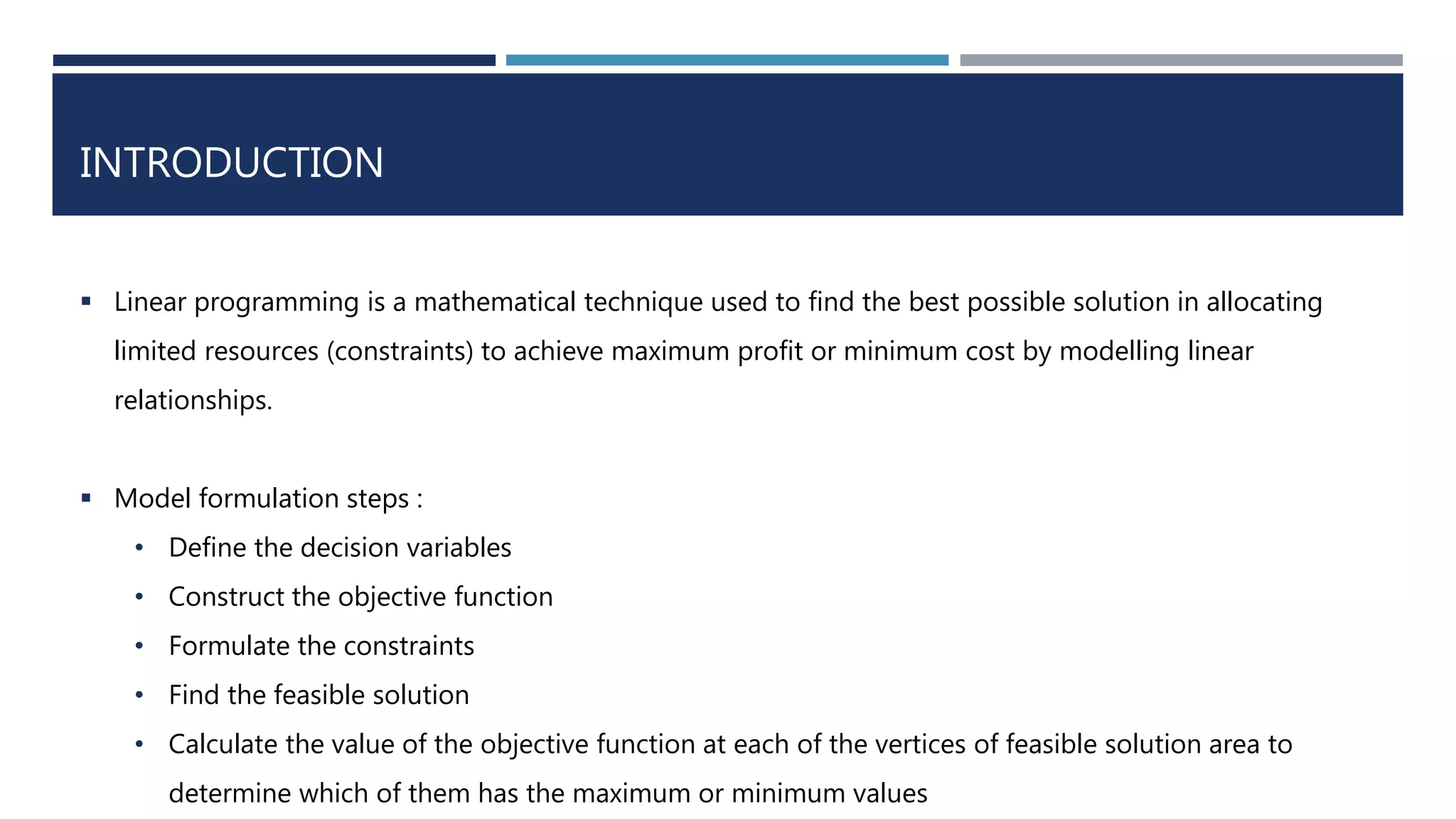 Linear Programming Cost Minimization Ppt