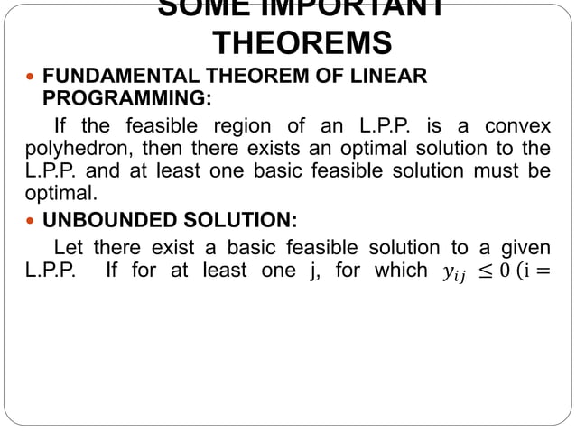 Linear Programming Problem | PPT Linear Programming Problem | PPT