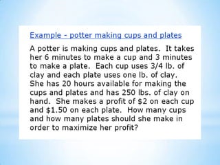 Linear programming review | PPTX