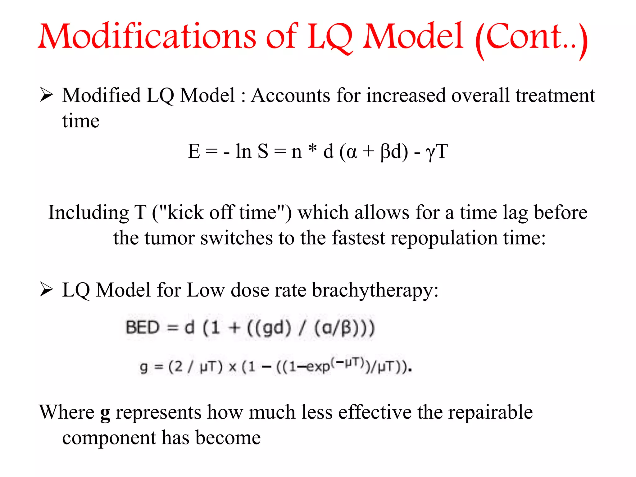Basics Of Linear Quadratic Model Pptx