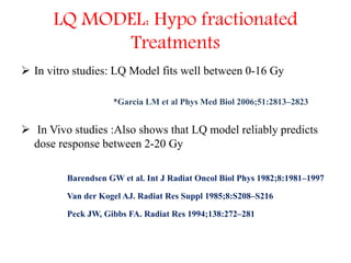 Basics of linear quadratic model | PPTX
