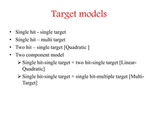 Basics of linear quadratic model | PPTX