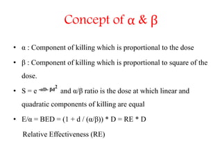 Basics of linear quadratic model | PPTX