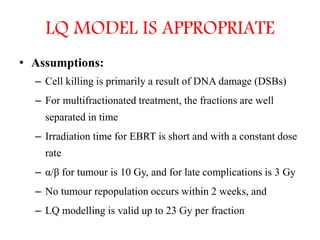 Basics of linear quadratic model | PPTX
