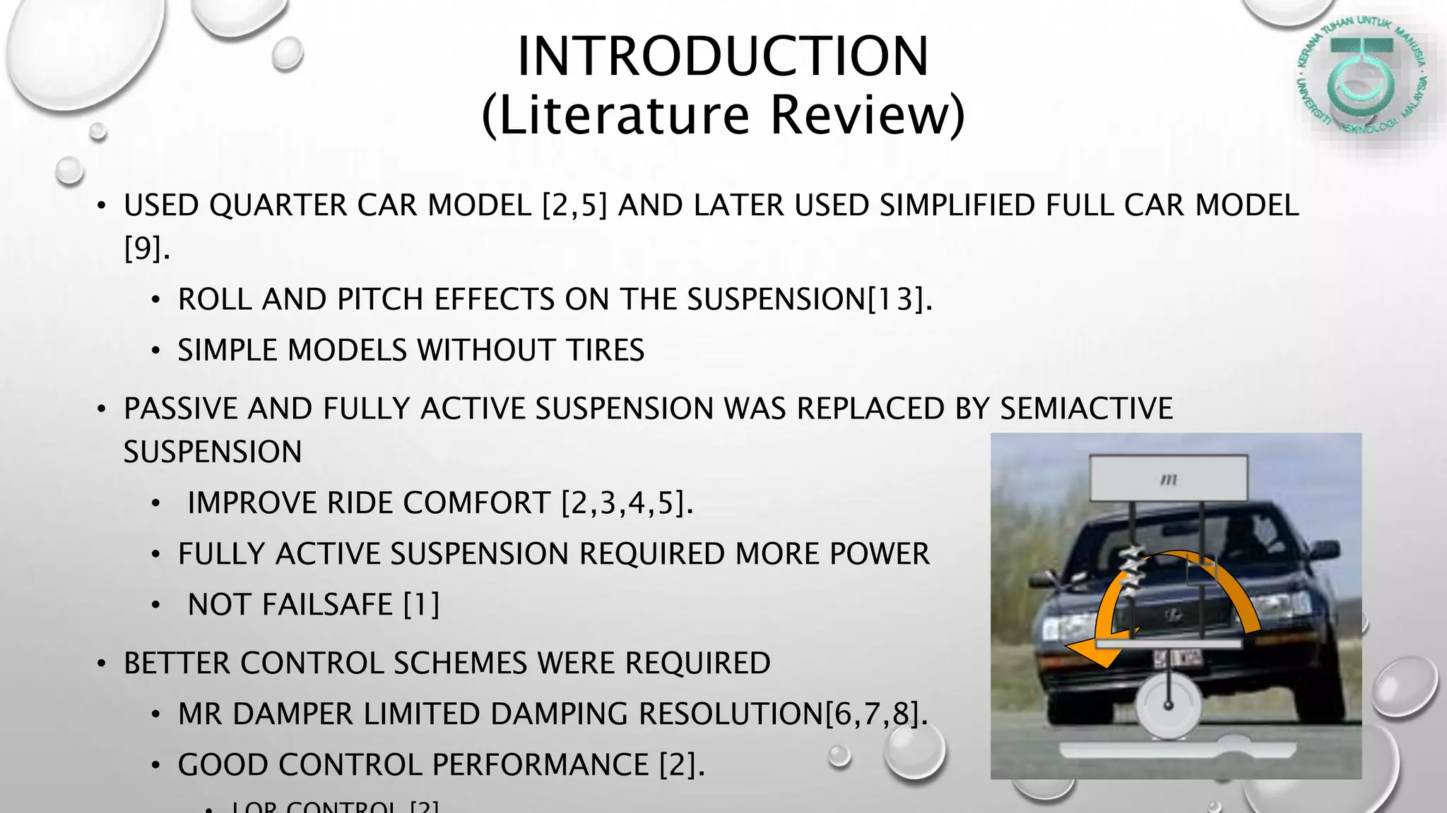 Linear Quadratic Regulator And Skyhook Application In Semiactive Pptx