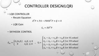 Linear Quadratic Regulator and Skyhook Application in Semiactive .pptx