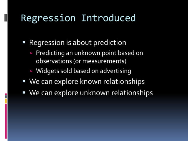 Linear regression | PPT Linear regression | PPT