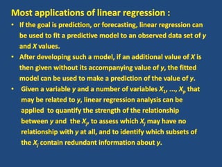 Linear regression | PPTX