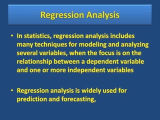 Linear regression | PPTX | Science