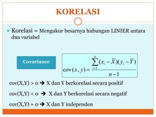 Statistik Industri - Regresi Linier Sederhana - Linear Regression | PPTX