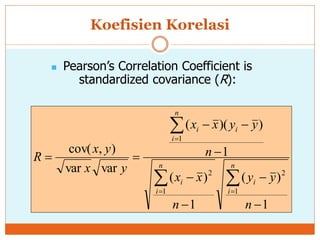 Statistik Industri - Regresi Linier Sederhana - Linear Regression | PPTX