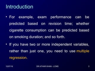 Linear Regression Using SPSS | PPT