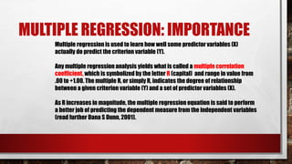 Linear regression | PPTX | Technology & Computing