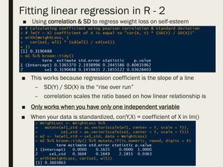 Linear regression in R | PDF