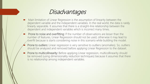 Machine Learning-Linear regression | PPTX