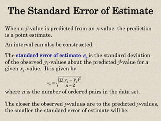 Standard Error Formula Regression