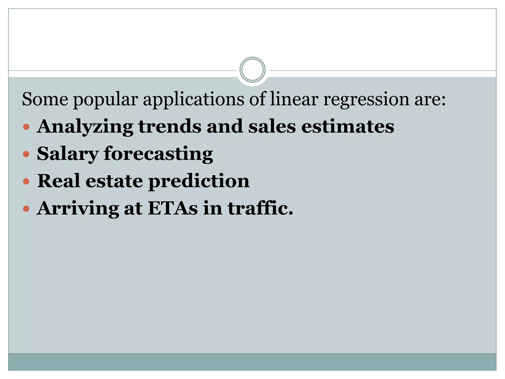 Linear regression | PPT