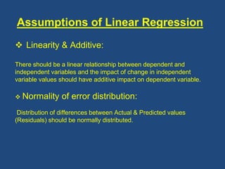 Linear regression | PPT