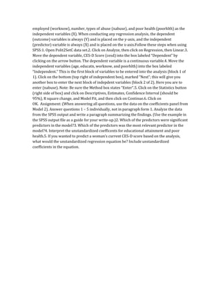 Linear Regression.docx | Science