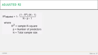 linear regression for machine learning methods | PPTX