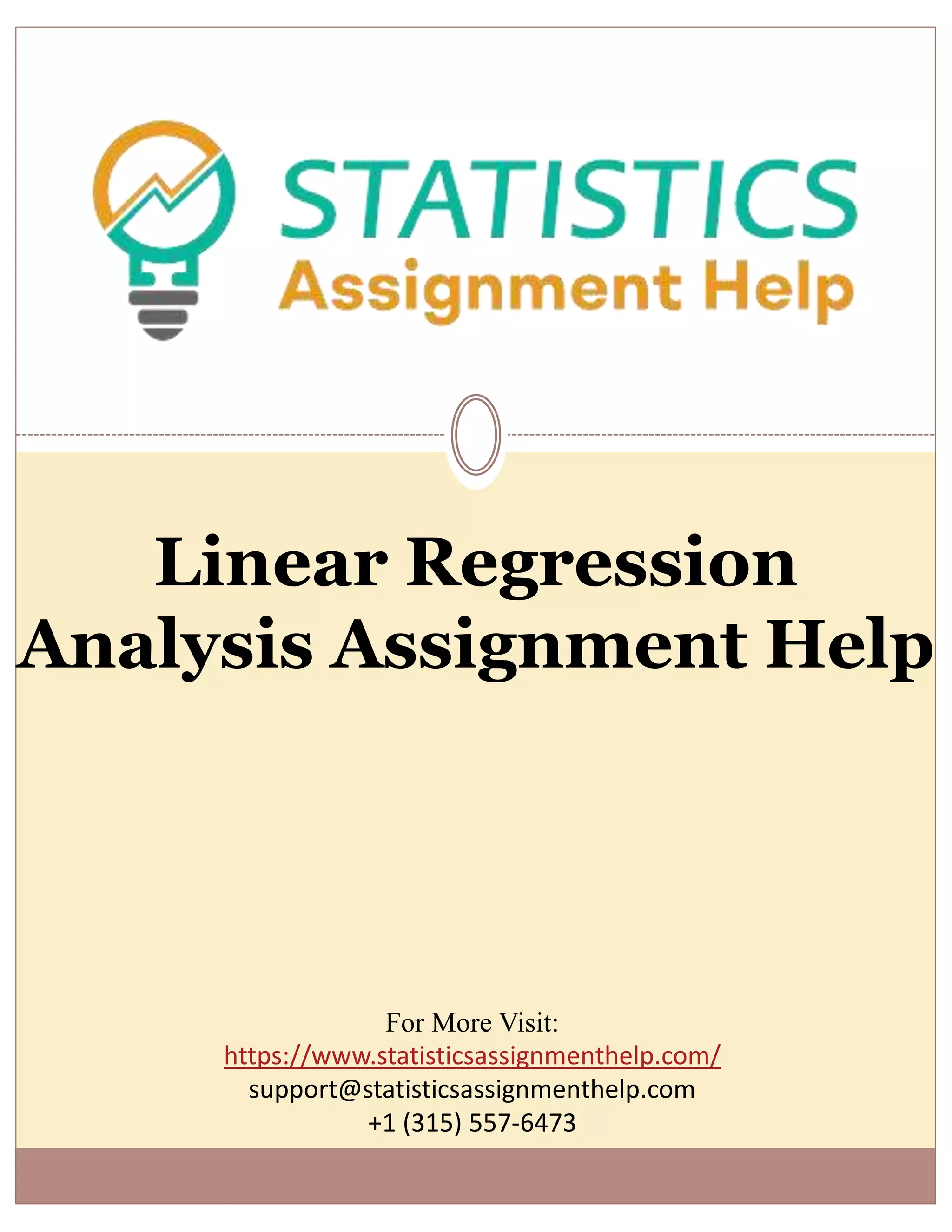 Linear Regression Analysis assignment help.ppt | Science