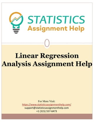 Linear Regression Analysis assignment help.ppt | Science