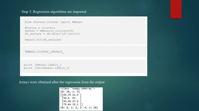 Linear regression model | PPT