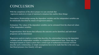 Linear regression model | PPTX