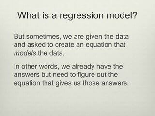 Linear Regression Modeling | PPTX