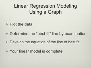 Linear Regression Modeling | PPTX