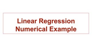 ML Linear Regression Numerical Example.pdf