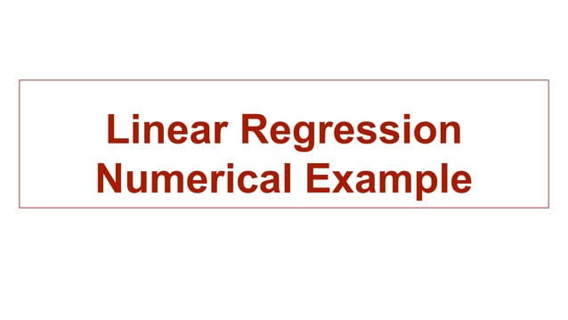 ML Linear Regression Numerical Example.pdf