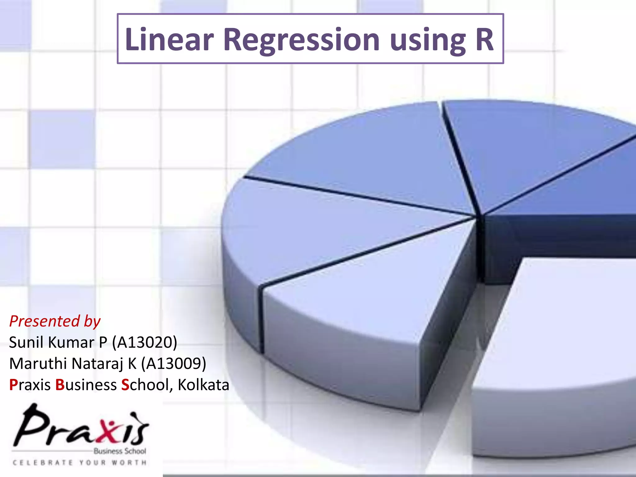 Linear Regression using R | PPT