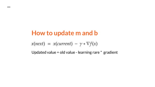 Linear regression with gradient descent | PPTX | Computing | Technology ...