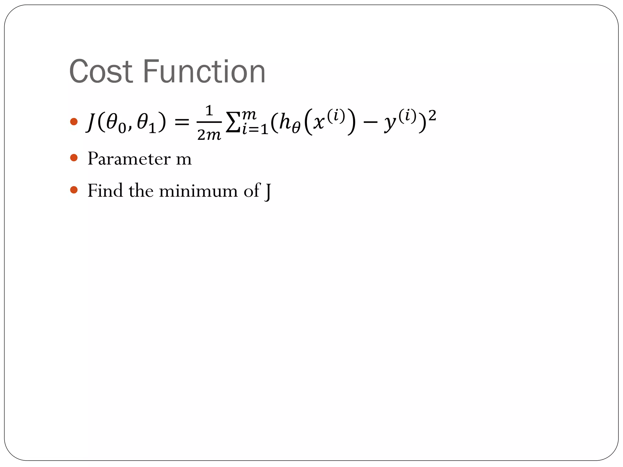 Linear Regression With One Variable Pptx Science
