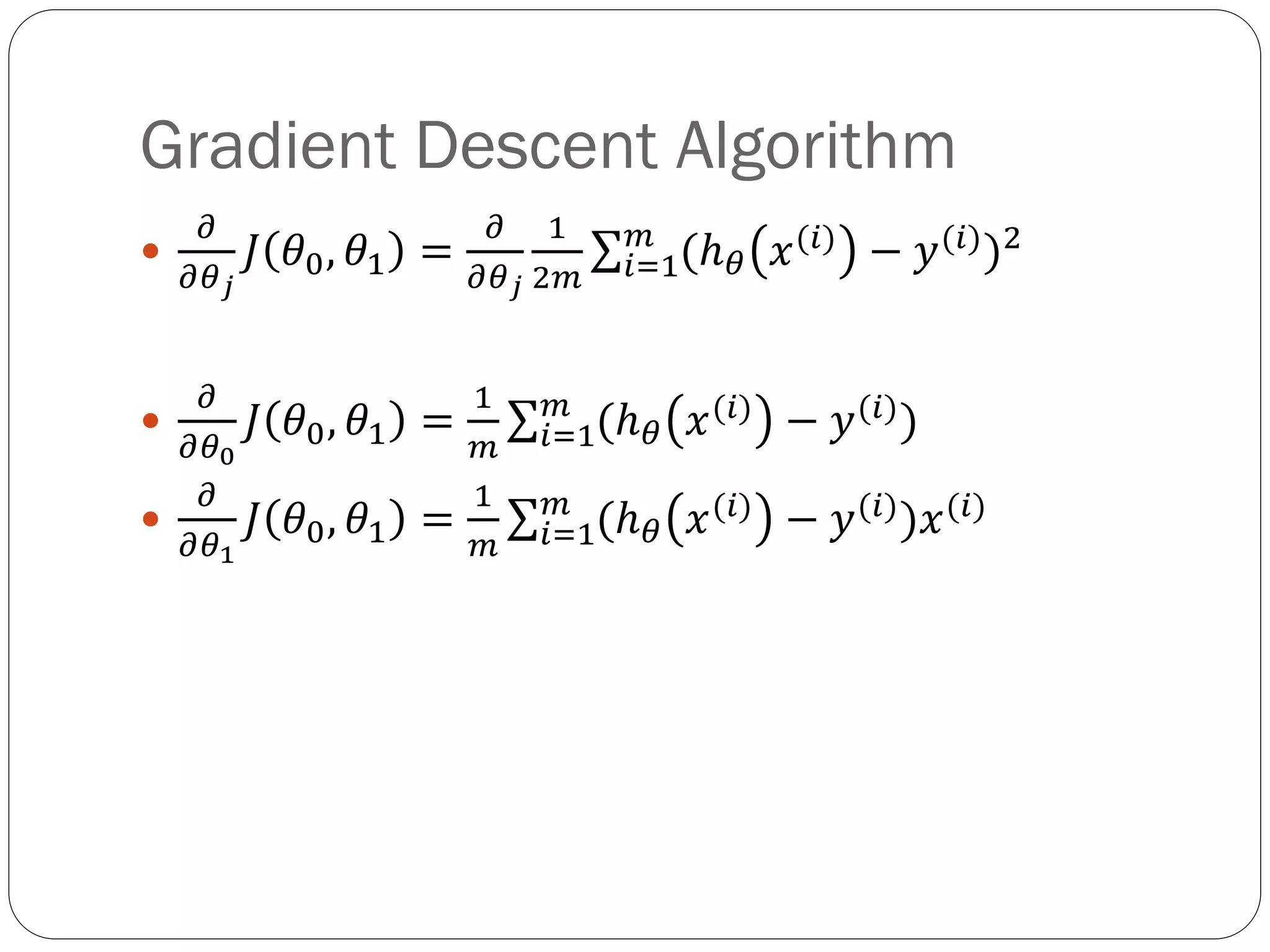 Linear Regression With One Variable Pptx Science