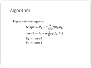 Linear regression with one variable | PPTX | Science