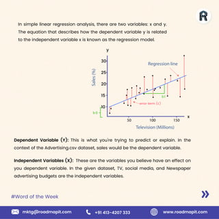 Linear regression Word of the Week | PDF