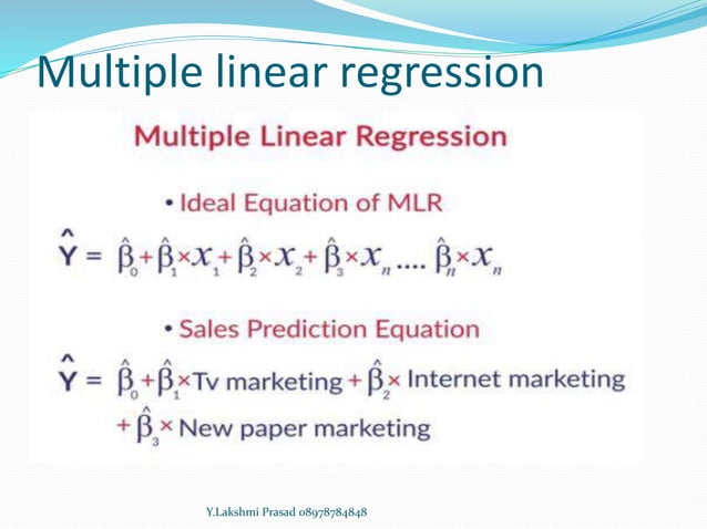 Linear Regression in Machine Learning YLP | PPT