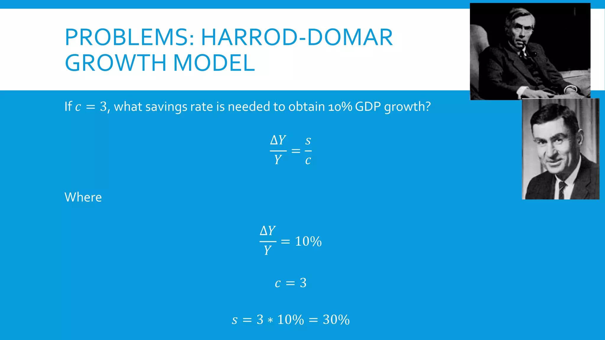 Linear stages of growth and the harrod domar growth | PPTX