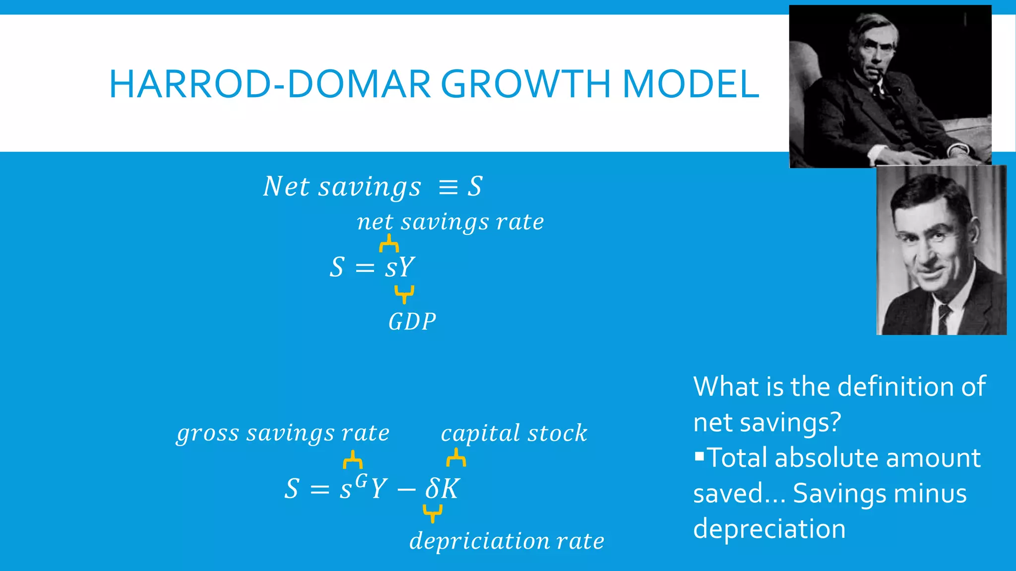 Linear stages of growth and the harrod domar growth | PPTX