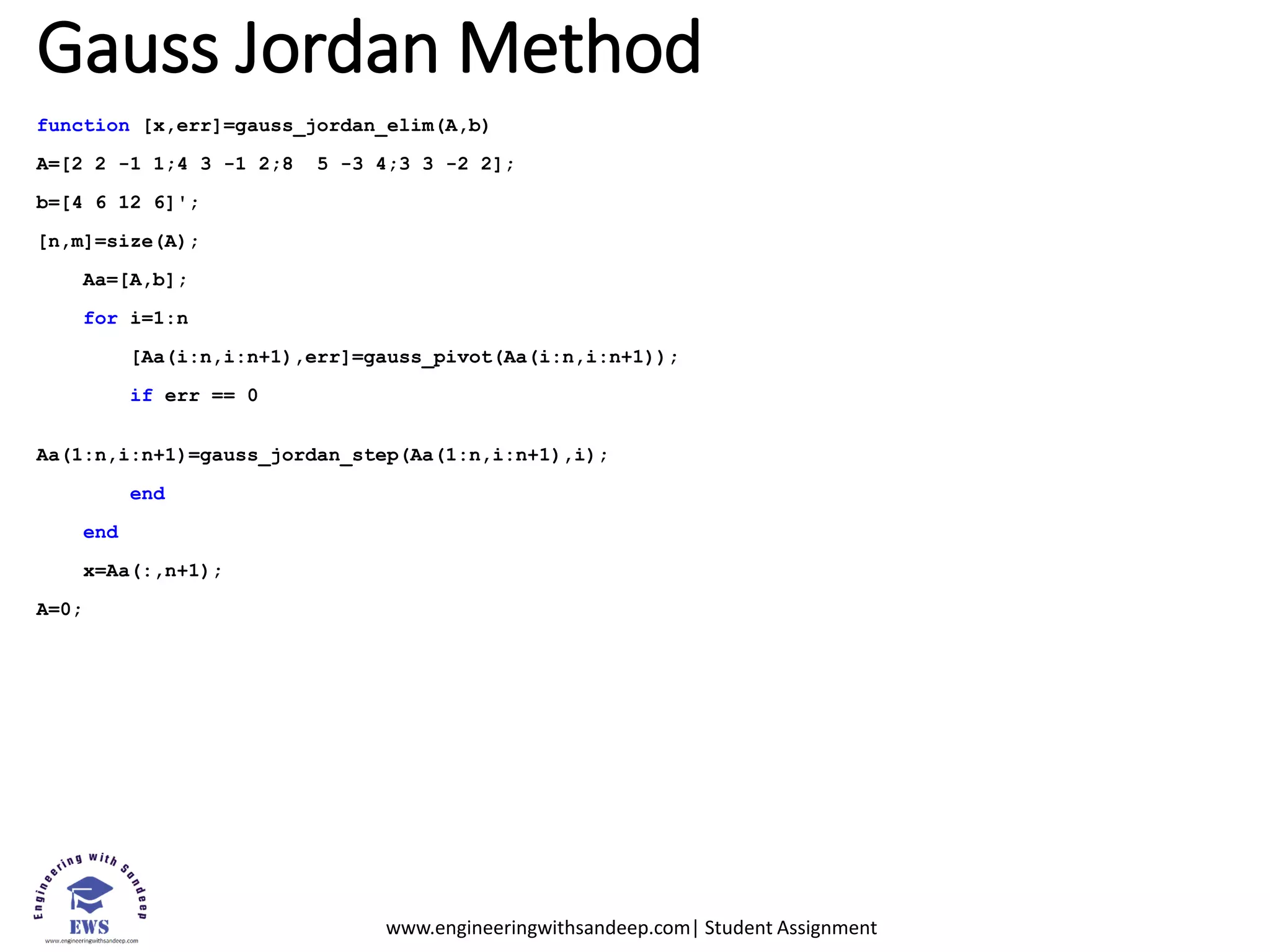Solve the set of linear equations | PDF | Programming Languages | Computing