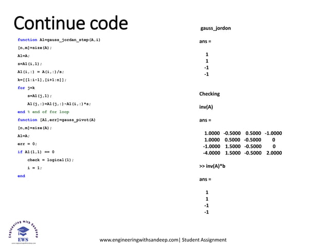 Solve the set of linear equations | PDF | Programming Languages | Computing