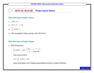 Konsep Sinyal dan Sistem | PDF