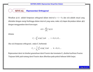 Konsep Sinyal dan Sistem | PDF