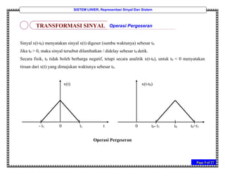 Konsep Sinyal dan Sistem | PDF
