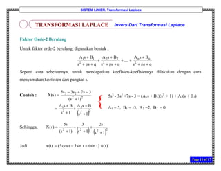 Transformasi Laplace | PDF