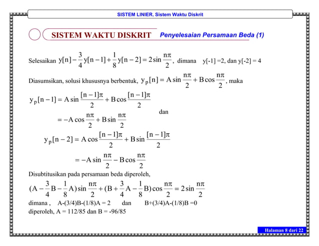 Sistem LTI Waktu Diskrit | PDF